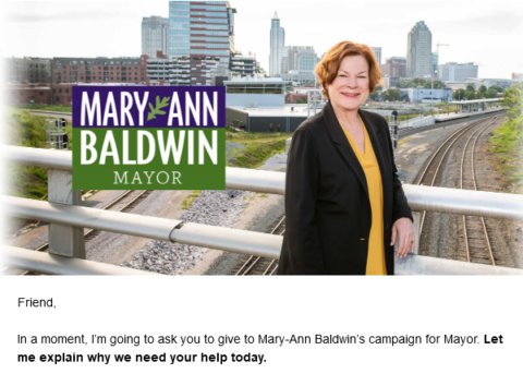 Mary-Ann Baldwin seems confused | Livable Raleigh
